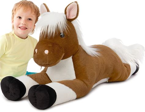 Tezituor 433 Inch Giant Horse Stuffed Animals With Long