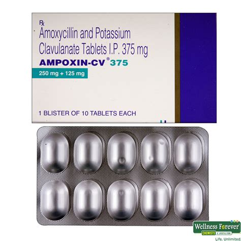 Buy Ampoxin Cv 375mg 10 Tablets Online At Best Prices Wellness Forever