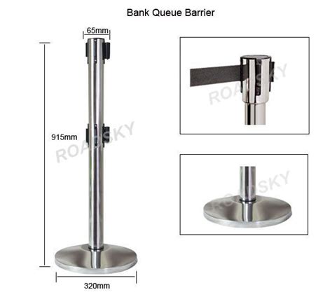 Crowd Control Durable Bank Queue Line Post Roadsky Manufacture And Builder Corporation