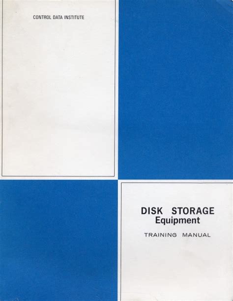 Disk Storage Equipment Manual Computing History
