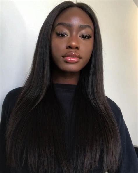𝙥𝙤𝙘 𝙛𝙖𝙘𝙚 𝙘𝙡𝙖𝙞𝙢𝙨 Brown Skin Girls Straight Hairstyles Dark Skin Women
