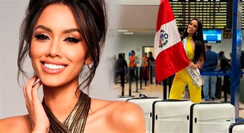 Camila Escribens Viajó Rumbo Al Miss Universo 2023 En El Salvador Y