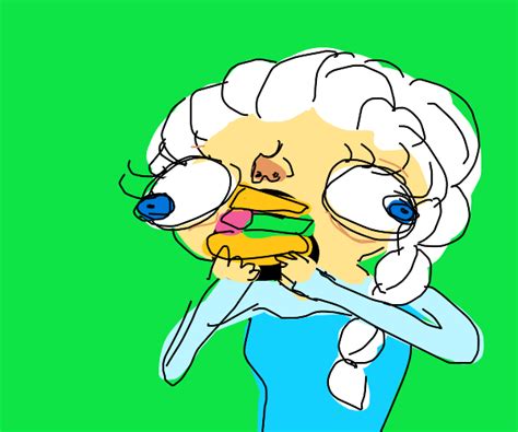 Really Really Fat Elsa Making Snowcones Drawception