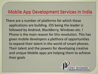 Mobile App Development Services In India PPTX Computer Software And Applications Computing