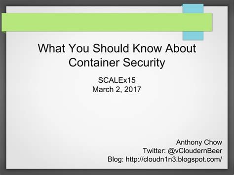 Container Security Ppt
