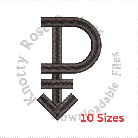 Pansexual Symbol 1 Instant Download Machine Embroidery Design Etsy