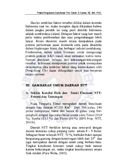 Ogb Daniel Daud Kameo Rekonstruksi Model Pembangunan Wilayah Bab Iii