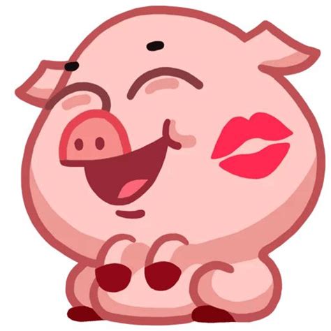 Набор стикеров для Telegram Винки Домашние свиньи Нянь кошка Забавные иллюстрации