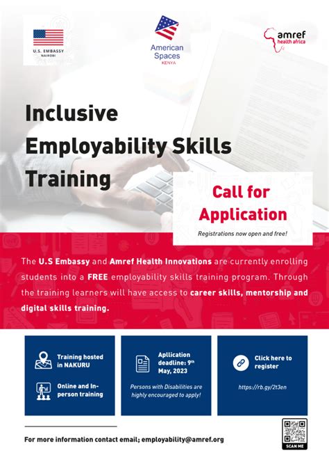Inclusive Work Readiness Program With Us Embassy Amref Health Africa