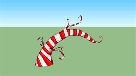 Gamecube Candy Cane Tree Charlie And The Chocolate Factory 3d Model