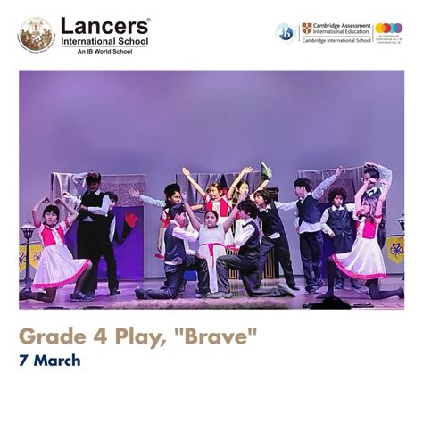 Grade 4 Play Brave 7th Mar Lancers International School