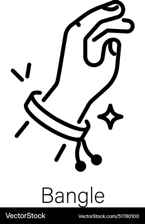 Bangle Royalty Free Vector Image Vectorstock