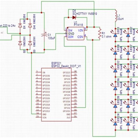 The Schematics Diagram Of The Controllable Led Download Scientific