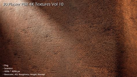 Artstation 30 Plaster Pbr 4k Textures Resources