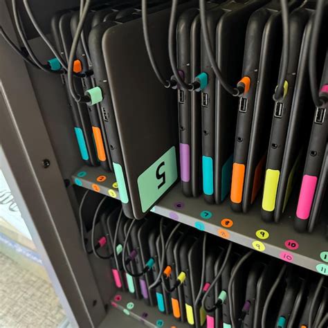 Chromebook Labels Classroom Organization Color Coded Waterproof Teacher