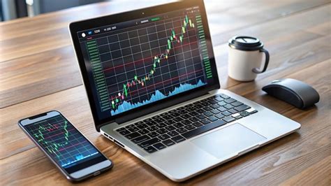a laptop is open and the screen is showing a graph graph premium ai
