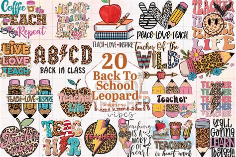 Back To School Leopard Clipart Png Graphic By Victoryhome · Creative