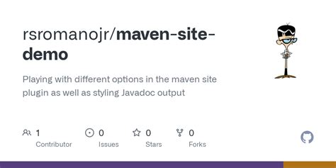 Github Rsromanojrmaven Site Demo Playing With Different Options In The Maven Site Plugin As