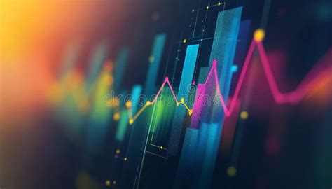 Dynamic Data Visualization With Vibrant Line Chart And Bar Graph Over