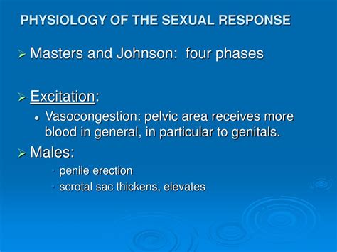 Ppt Physiology Of The Sexual Response Powerpoint Presentation Free
