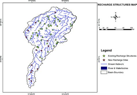 Recharge Structures Sites Map Of The Study Area Download Scientific