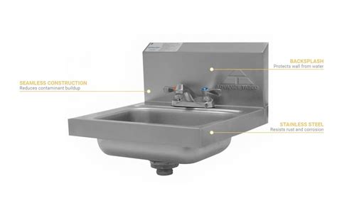 Advance Tabco 7 Ps 84 1x Wall Mount Hand Sink W 9l X 9w X 5d Bowl