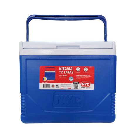 Hielera 12 Latas 11qt Nyc Caribe Azul Torke