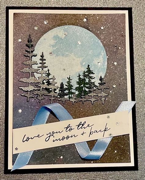 4 Stampin Up Love You To The Moon And Back” Masculine Card Kit Forest