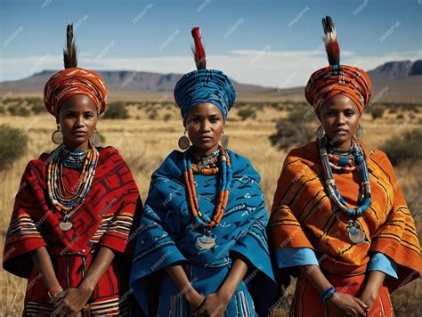 Bold Symmetry And Colors Honoring Basotho Cultural Legacy Premium Ai