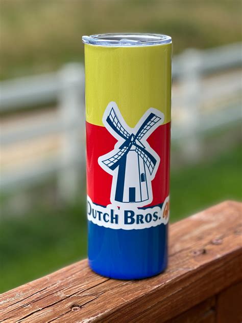 Dutch Bros Theme 20 Ounce Stainless Steel Tumbler Etsy