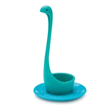 Miss Nessie Egg Cup Turquoise Red Candy