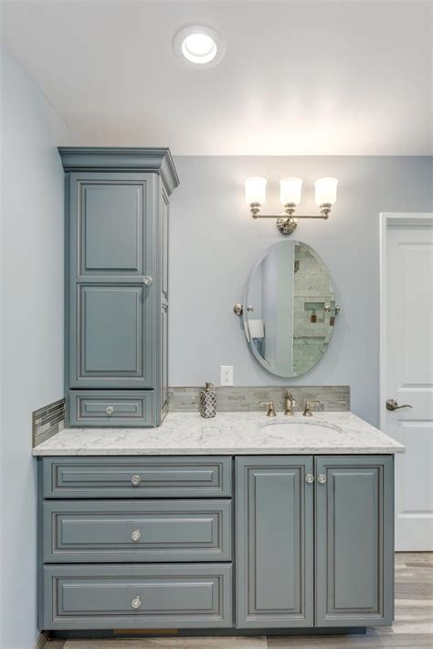 18 Bathroom Vanities With Storage Towers To Maximize Your Space