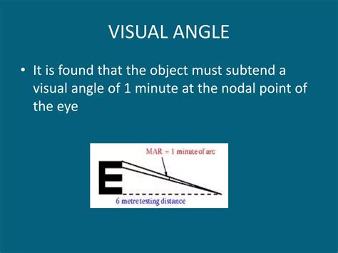 Visual Acuity Measurement Contrast Sensitivity Pptx Eye And Vision