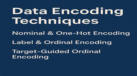 Understanding Data Encoding Techniques In Machine Learning By Yokeswaran Apr 2025 Medium
