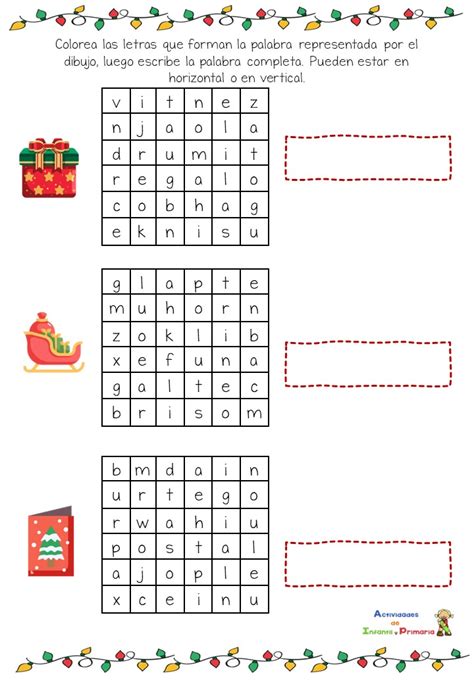 Mini Sopa De Letras Navidad 3