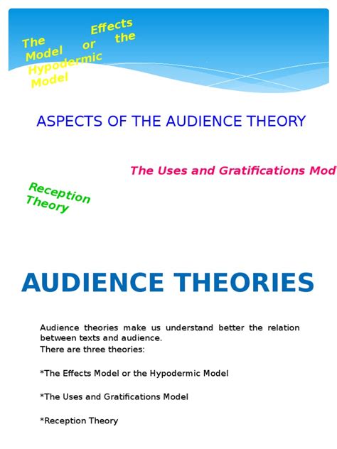 Audience Theory Marta Pdf Semiotics Cognition