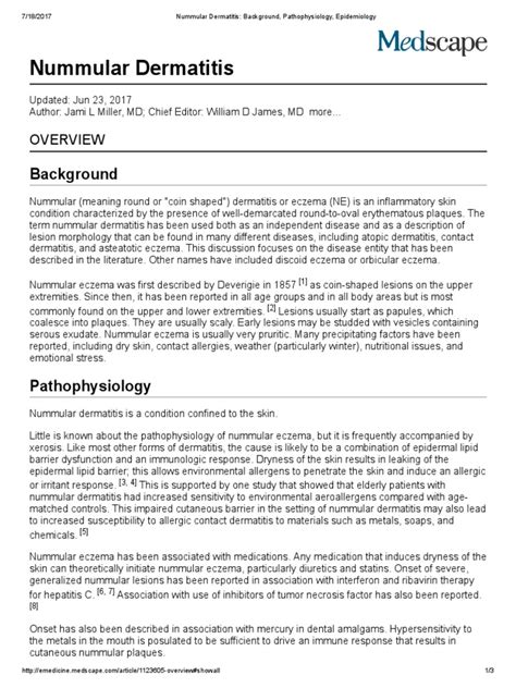 Dermatitis Numularis Pdf Download Free Pdf Dermatitis Allergy