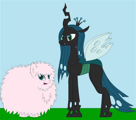 Fluffle Puff And Queen Chrysalis By Marybethmaria1423 On Deviantart