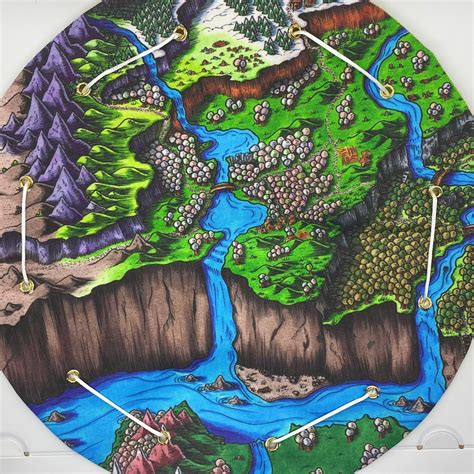 Gold Waterfall Map Bag Tabletop Loot