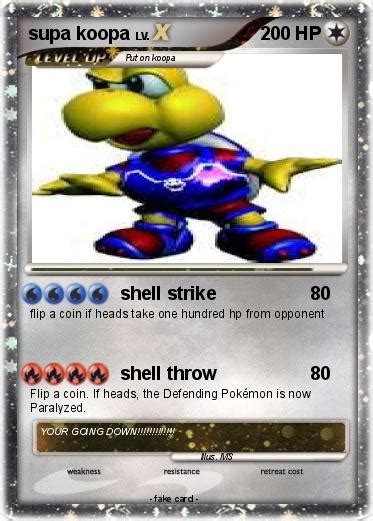Pokémon Supa Koopa Shell Strike My Pokemon Card