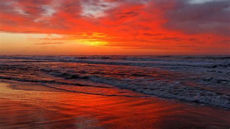Beach Sunset 4k Wallpapers Wallpaper Cave