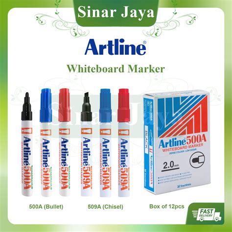 Sj Artline Pen Marker Papan Putih Pen Marker Whiteboard Whiteboard