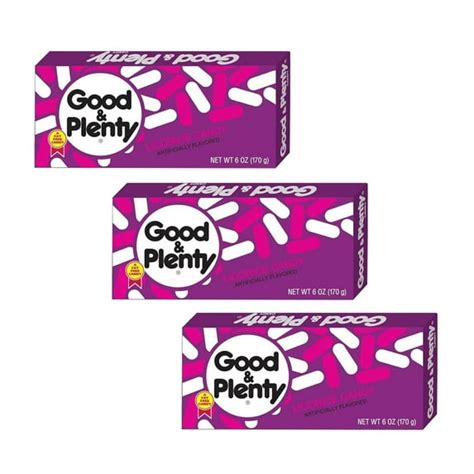 Good And Plenty Bcf26 Pack Of 3 Licorice Flavored Candy Theatre