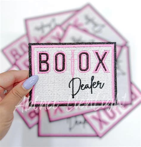 Botox Dealer Patch Glitter Preppy Iron On Patch 4x25” Etsy