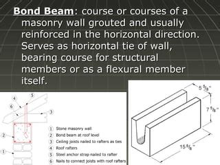 Masonry Terminology 1 Ppt
