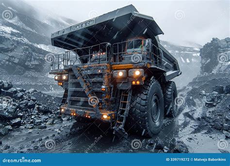 Excavator Transports Rock Formation Into Heavy Mining Dump Truck For Efficient Material Handling