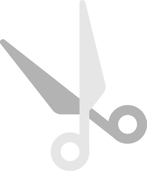 Barber Scissors Illustration In Minimal Style 15285468 Png