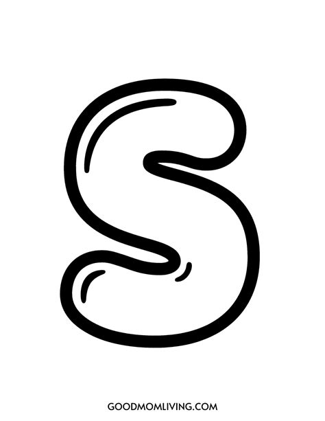 Free Printable Bubble Letters Alphabet Good Mom Living