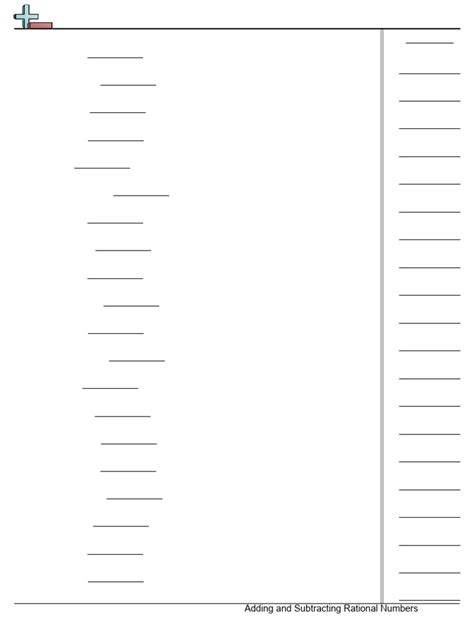 Adding And Subtracting Rational Numbers Pdf