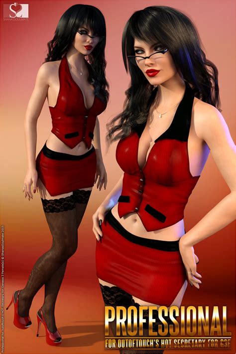 Professional For Hot Secretary 3d Figure Assets Shanassoulmate